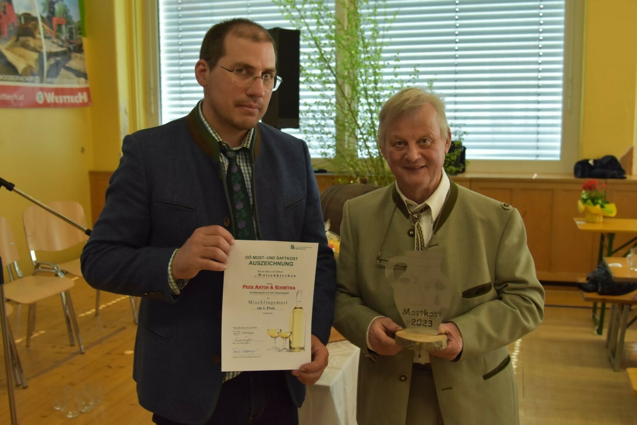 Waizenkirchner Mostkost: Unschlagbarer Most von Anton Peer - Rohrbach