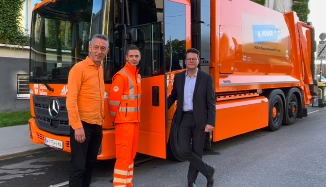 48er-Neuheit: Wien testet erstes mit Wasserstoff betriebenes Müllauto ...