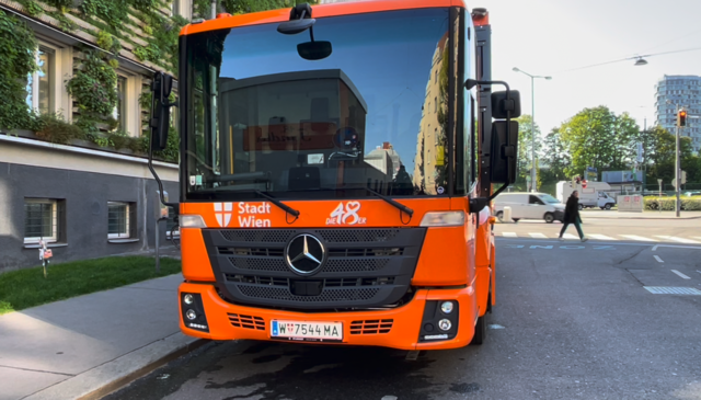 48er-Neuheit: Wien testet erstes mit Wasserstoff betriebenes Müllauto ...