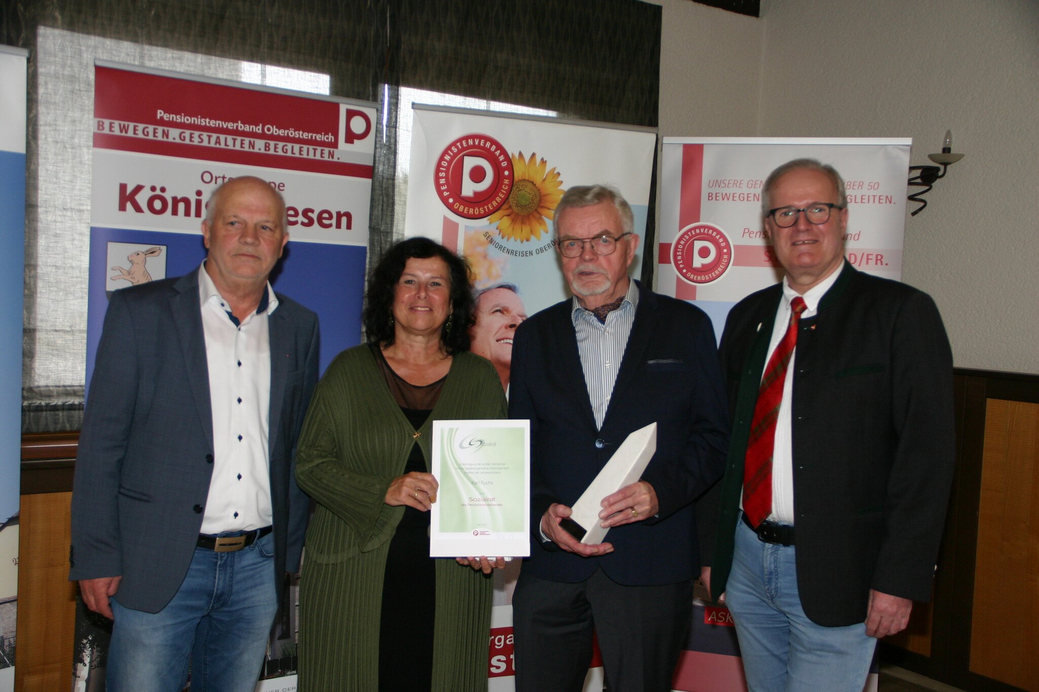 Verdienter Funktionär geehrt: Karl Fuchs mit Sozialrat ausgezeichnet ...