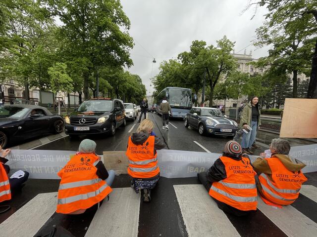 Protest am Muttertag: Letzte Generation protestierte in der Wiener City ...