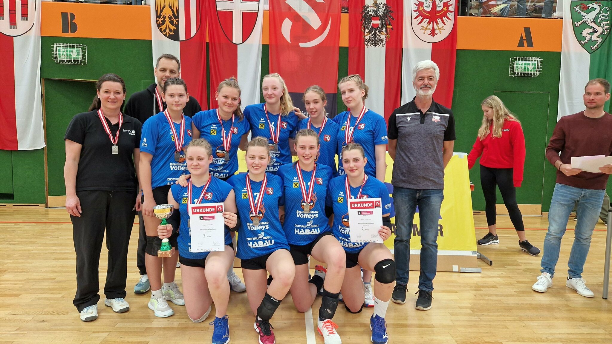 Perg: U16-Mädchen der Mühlviertel Volleys österreichischer Vizemeister ...