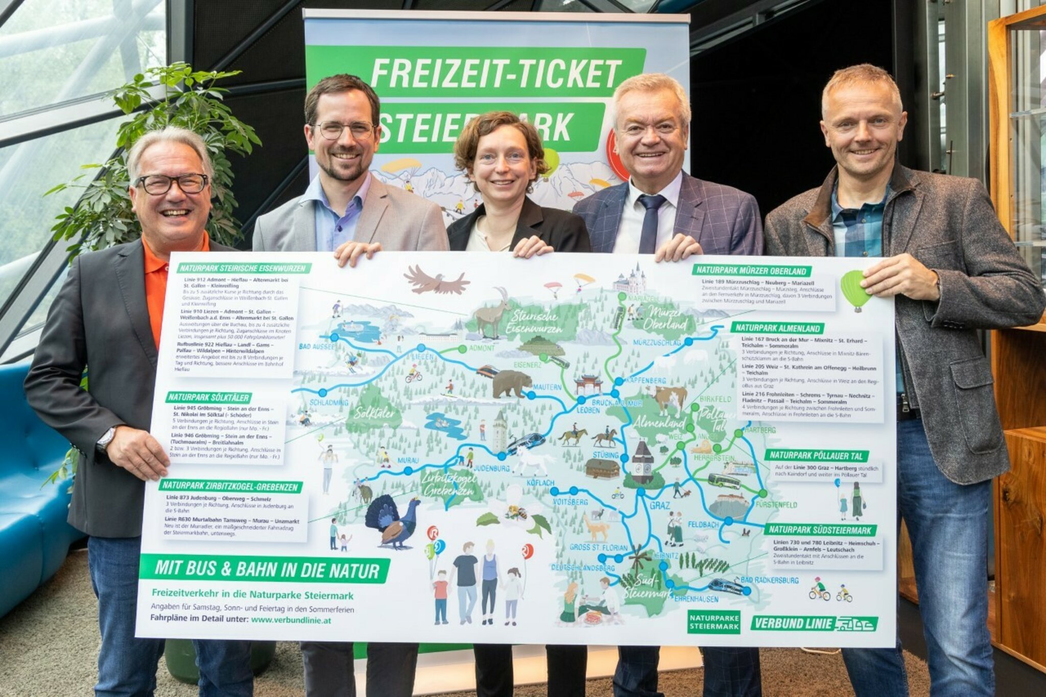 Bus und Bahn: Neue Verbindungen zu steirischen Naturparks sind geplant ...