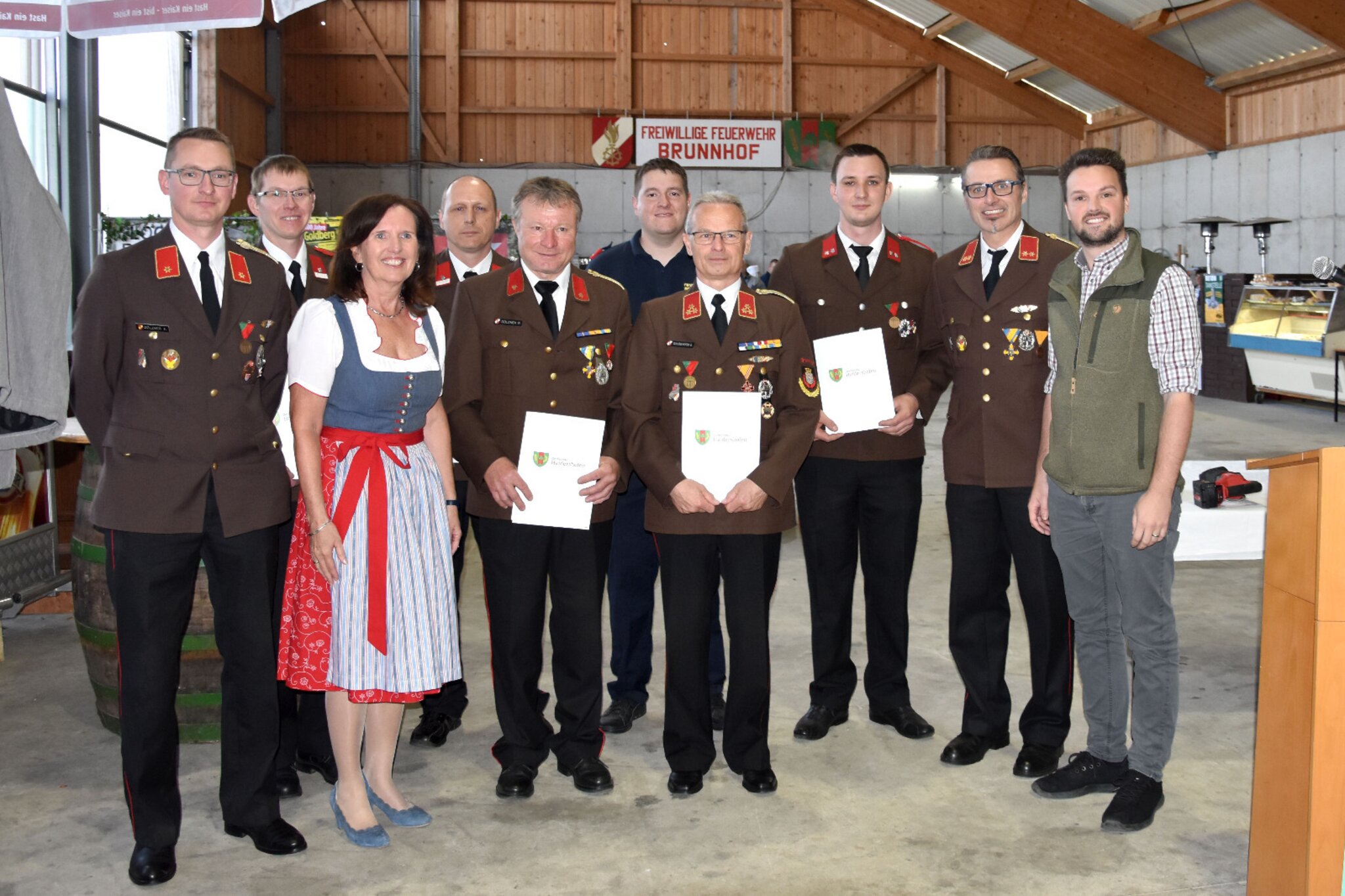 FF Brunnhof: Kameraden für Leistungen in der Gemeinde ausgezeichnet - Steyr & Steyr Land
