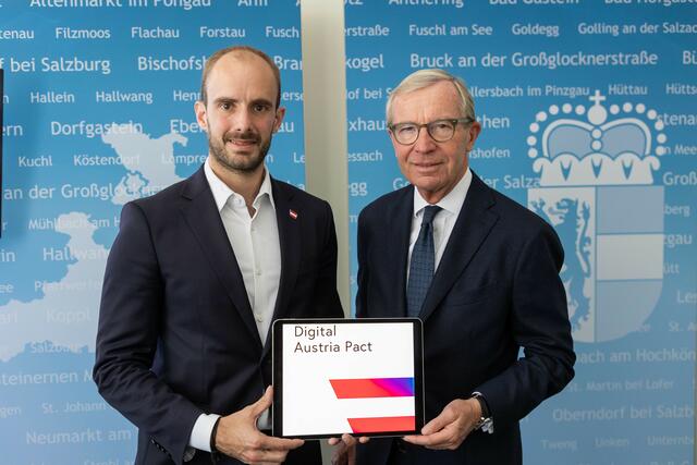Digitalisierung auf dem Vormarsch: Unterzeichnung des "Digital Austria ...