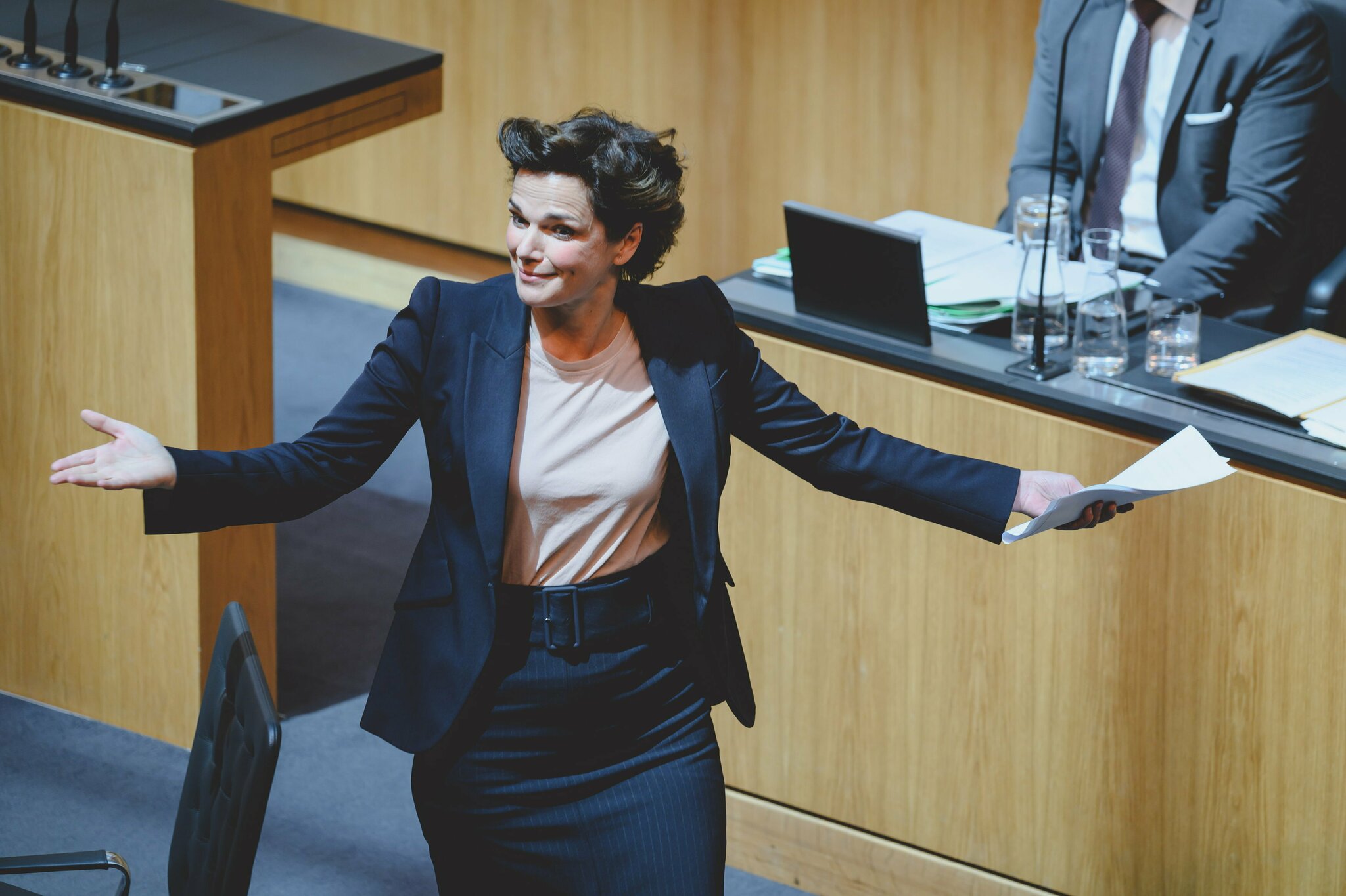 Adieu "männliche Machtrituale": Rendi-Wagner hielt letzte Rede im Parlament