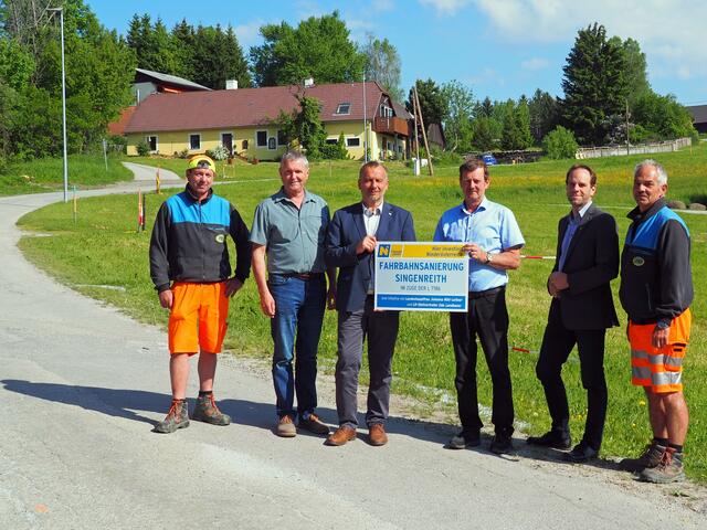 Singenreith: Arbeiten für Sanierung der Landesstraße L7186 starten - Zwettl