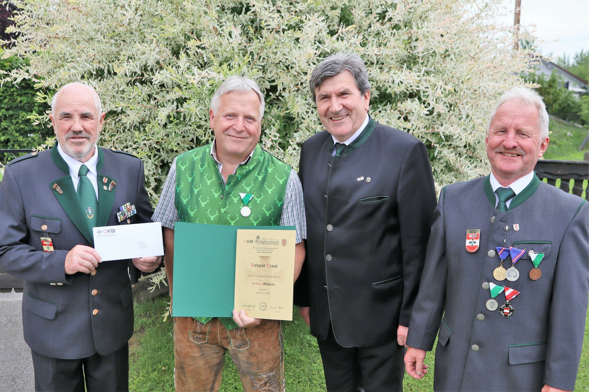 Der ÖKB gratulierte: Zum Sechziger von Helmut Ernst - Deutschlandsberg