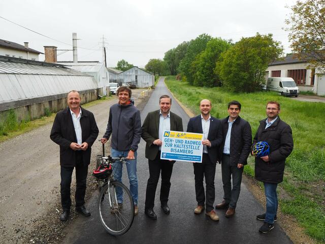 Fertiggestellt: Geh- und Radweg zur Bahnhaltestelle Bisamberg eröffnet ...