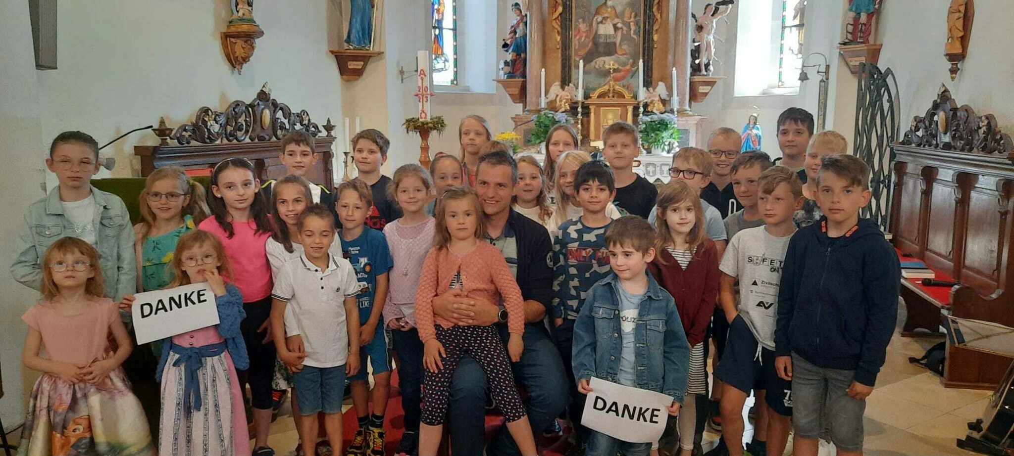 Pfaffenschlag: Kinder danken David Hadl beim letzten ...