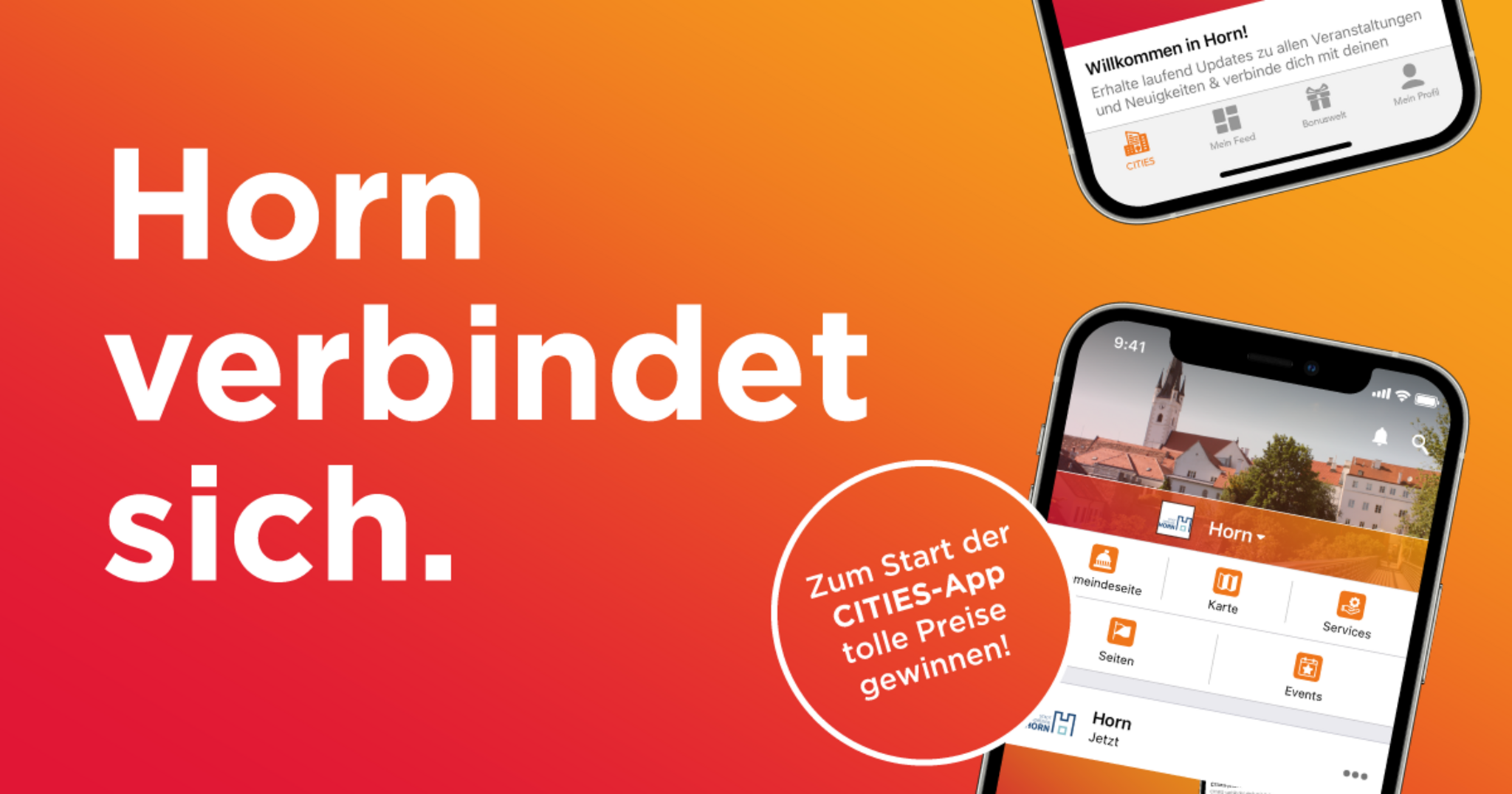 App downloaden!: Horn ist jetzt Teil von Cities - Horn