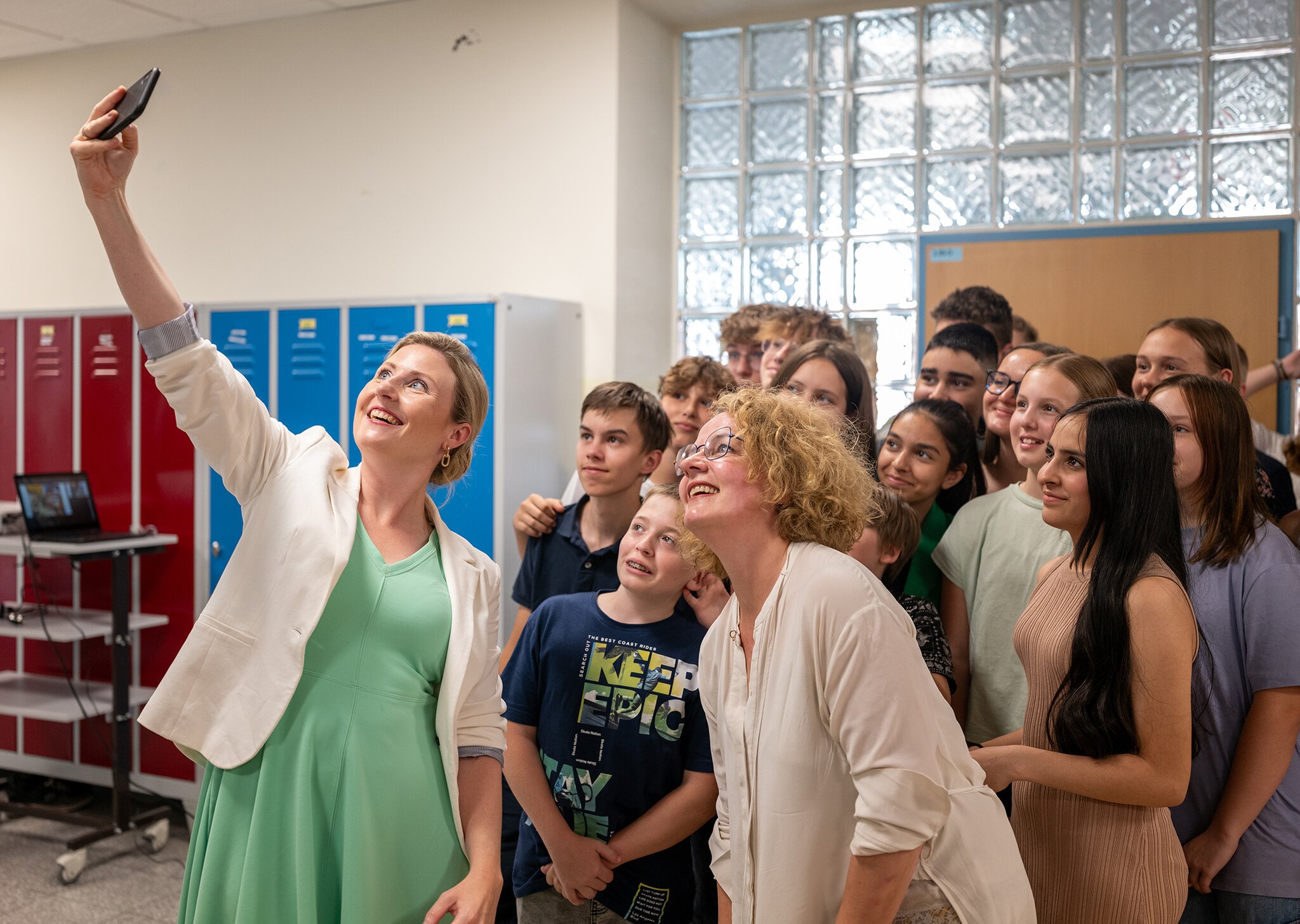 Projekt: Hoher Besuch in der Informatik Mittelschule Stockerau - Korneuburg