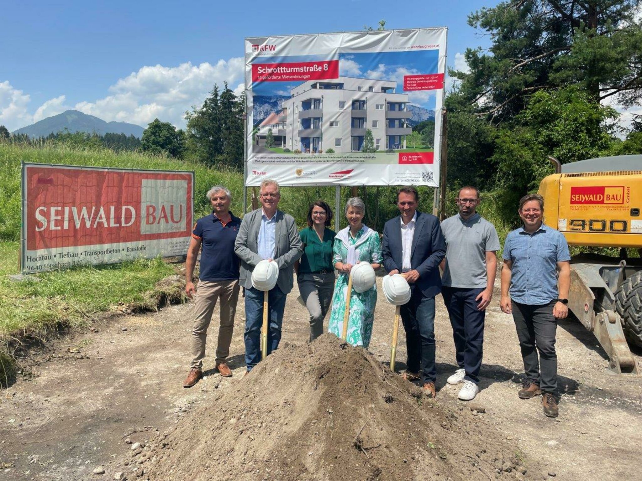 KFW Schrottturm: Spatenstich in Arnoldstein - Gailtal