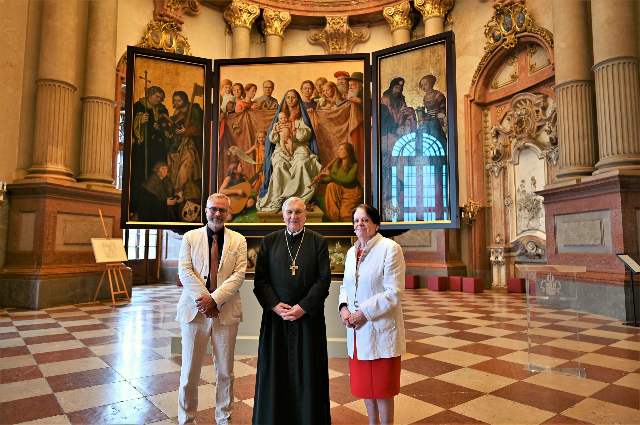 Ausgestellt im Marmorsaal: Stift zeigt Marienaltar von Michael Triegel ...