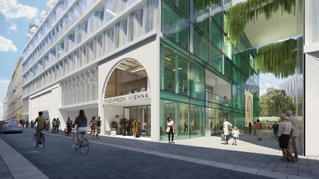 Mariahilfer Straße: Signa-Kaufhaus "Lamarr" feierte Dachgleiche - Neubau