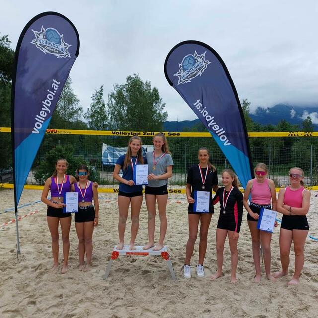 Beachvolleyball Henndorf: DOPPELLANDESMEISTER U15 BEACH - Flachgau