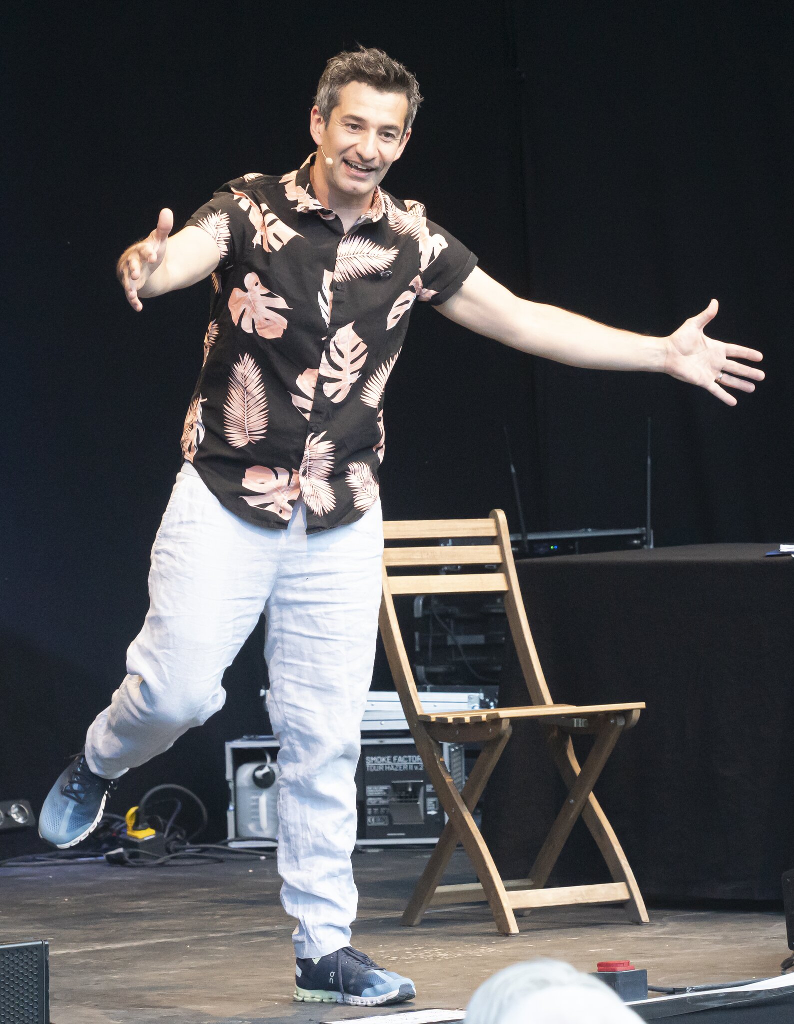 Sonderklasse: Omar Sarsam in Baden auf der Open-Air Bühne im Kurpark ...