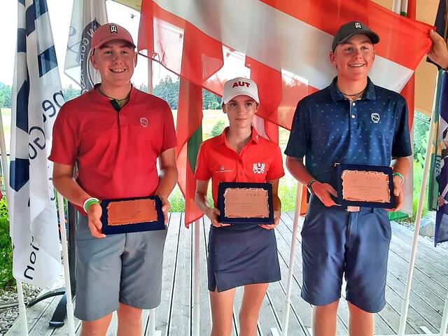 Dreimal Stockerl: Salzburger Golf-Nachwuchs brilliert in Ljubljana - Pongau