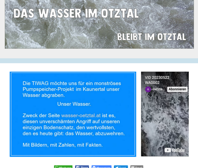 https://wasser-oetztal.at/: Markus Wilhelm ist mit neuer Homepage ...