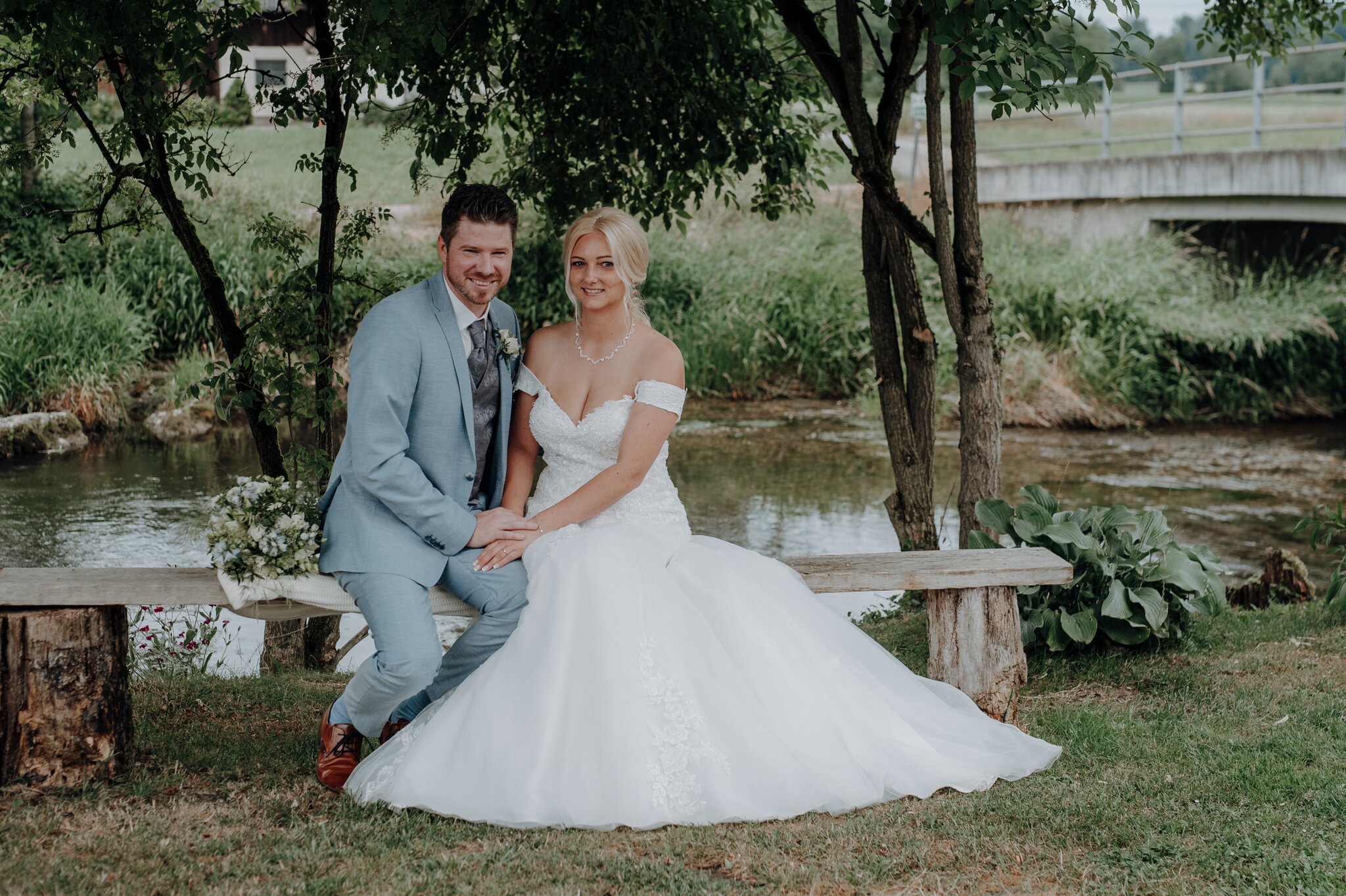Gratulation: Martina Markler und Stefan Humer gaben sich das Ja-Wort ...