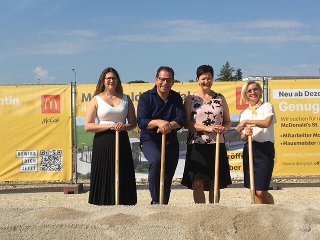 Spatenstich: Startschuss für "Pilot-McDonald´s" in St. Valentin - Enns