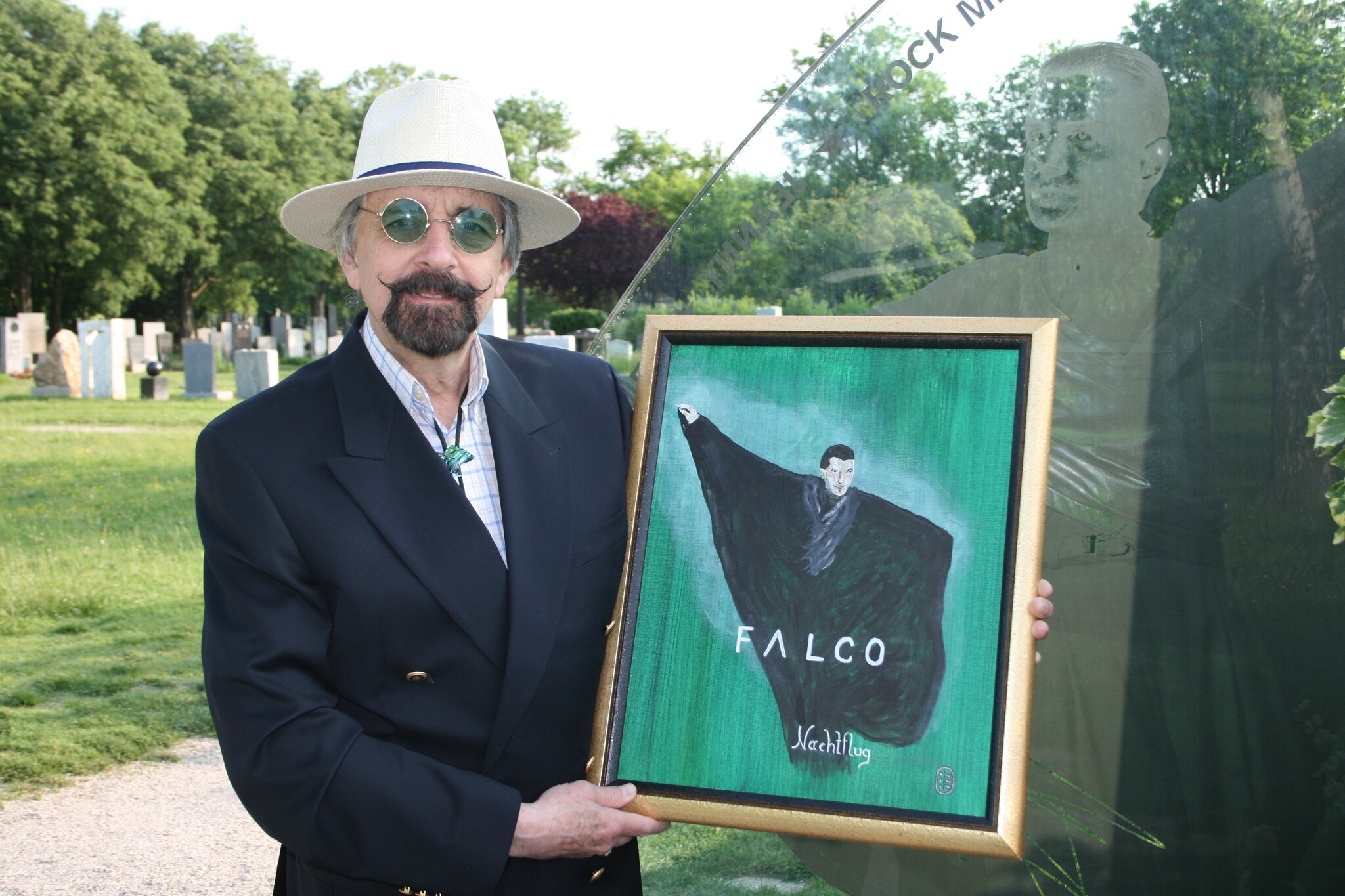 Robin der Künstler bei Falco: Gemälde für Weltstar Falco - Klosterneuburg