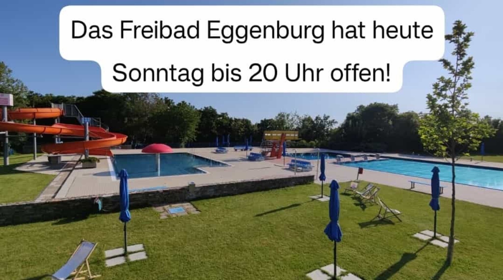 Sonntag: Freibad Eggenburg bis 20 Uhr geöffnet - Horn