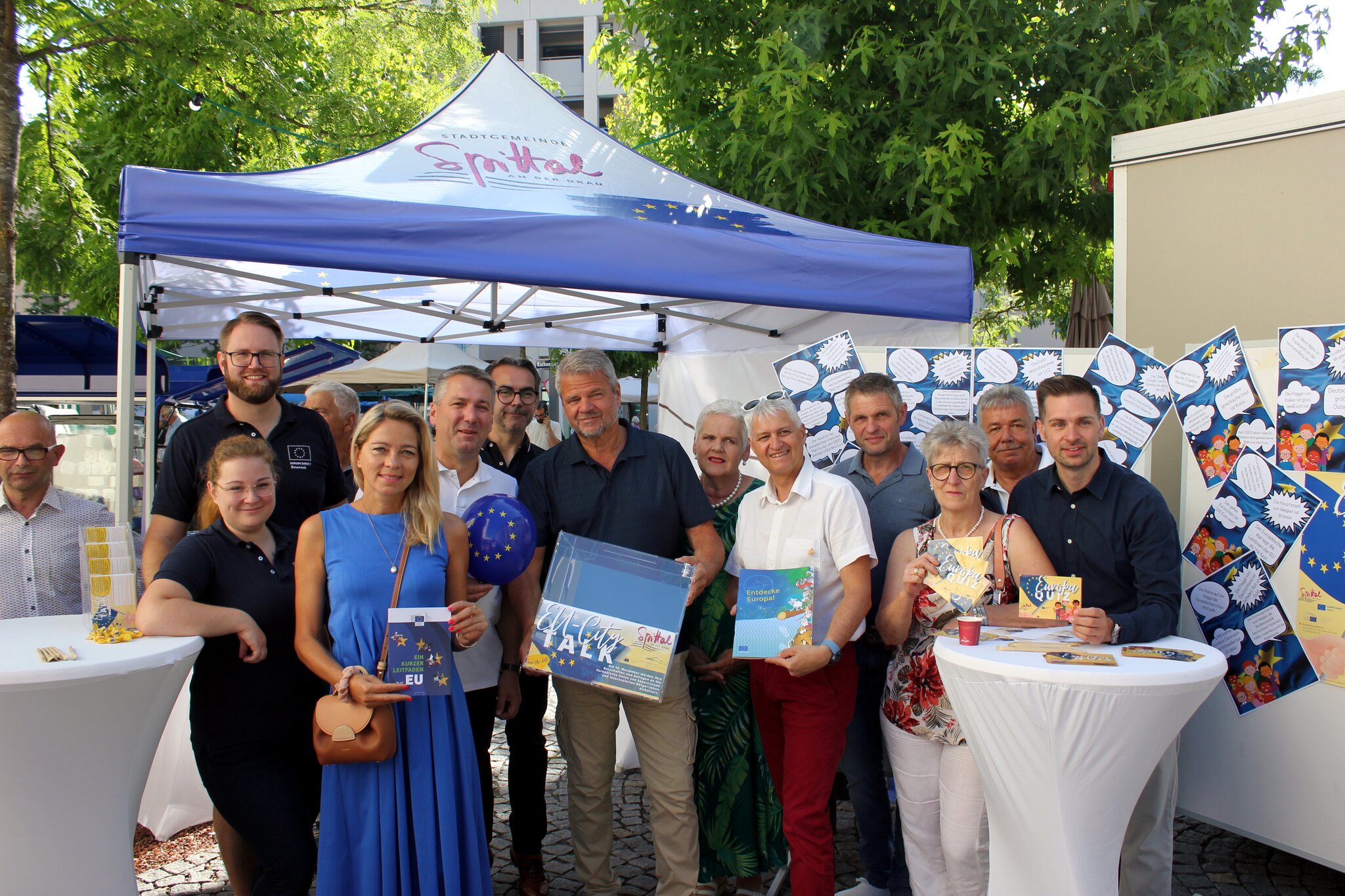 Spittal: EU-Gemeinderäte stellten Rede und Antwort am Stadtmarkt - Spittal