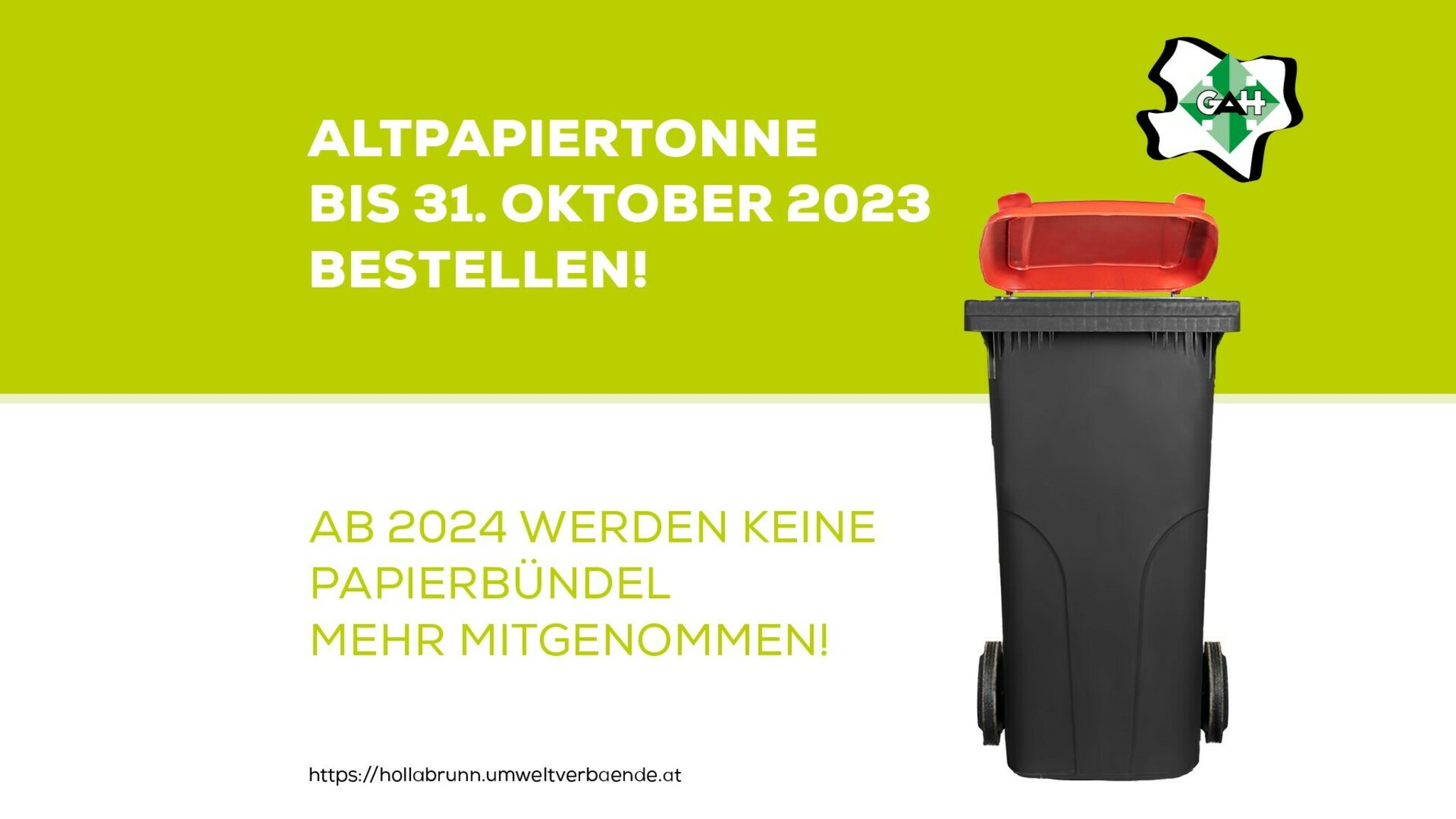 Altpapiertonne statt Papierbündel: Ab 2024 werden keine Papierbündel ...