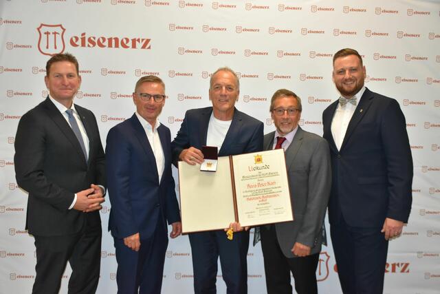 75 Jahre Eisenerz: Markus Riedler wurde zum Ehrenbürger ernannt - Leoben