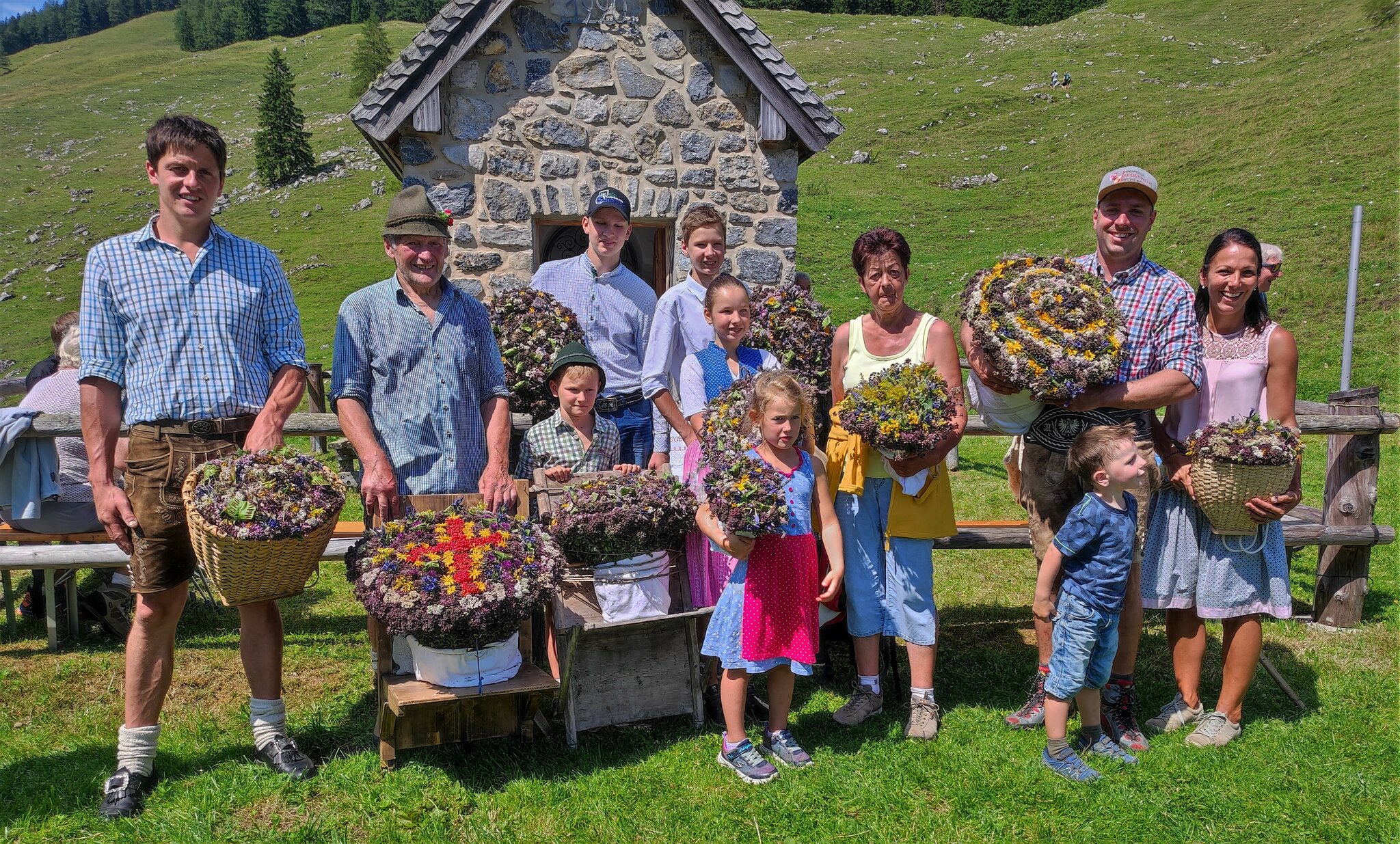 Kohlalm Schwendt: Kräuterbuschenweihe am Hohen Frauentag - Kitzbühel