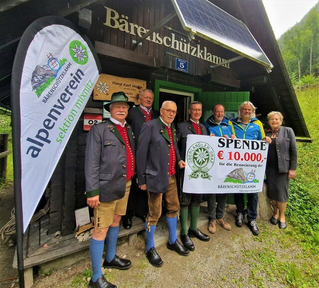 Oberlandler-Spende: 10.000 Euro für Sanierung der Bärenschutzklamm - Graz