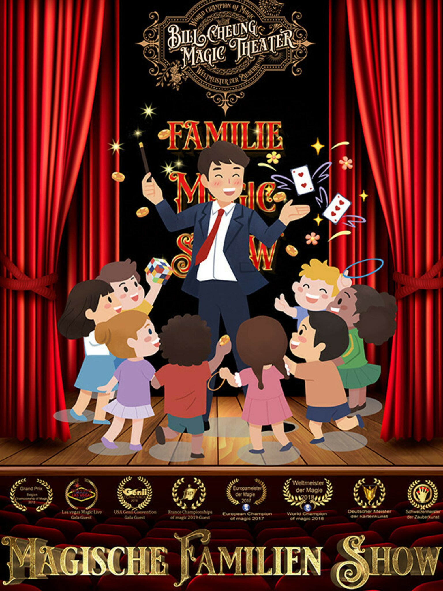 Bill Cheung Magic Theater: FAMILIE MAGIC SHOW -WELTMEISTER DER MAGIE - Wiener Neustadt