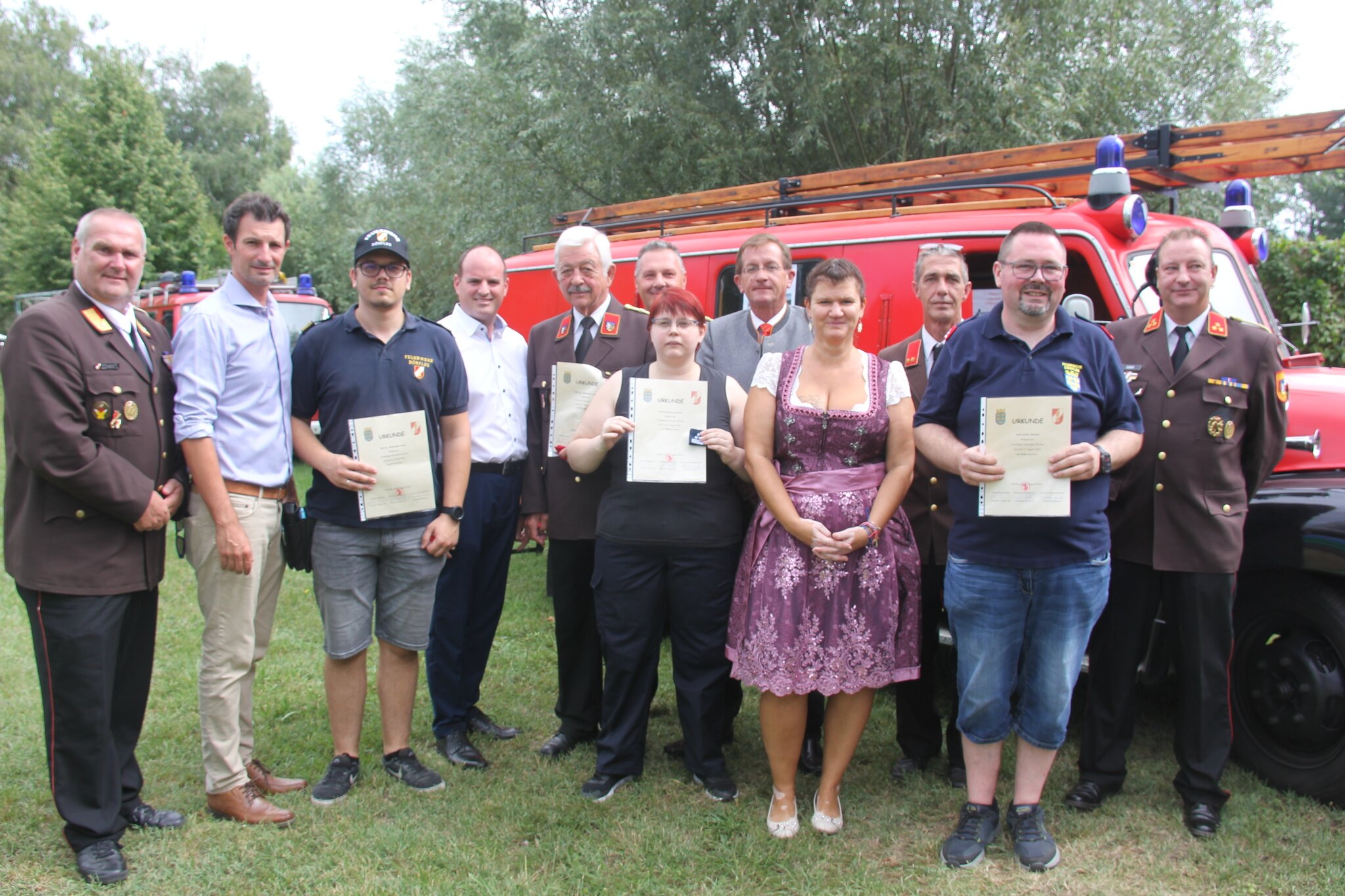 Dörfles Florianis feierten 125 Jahre - Gänserndorf