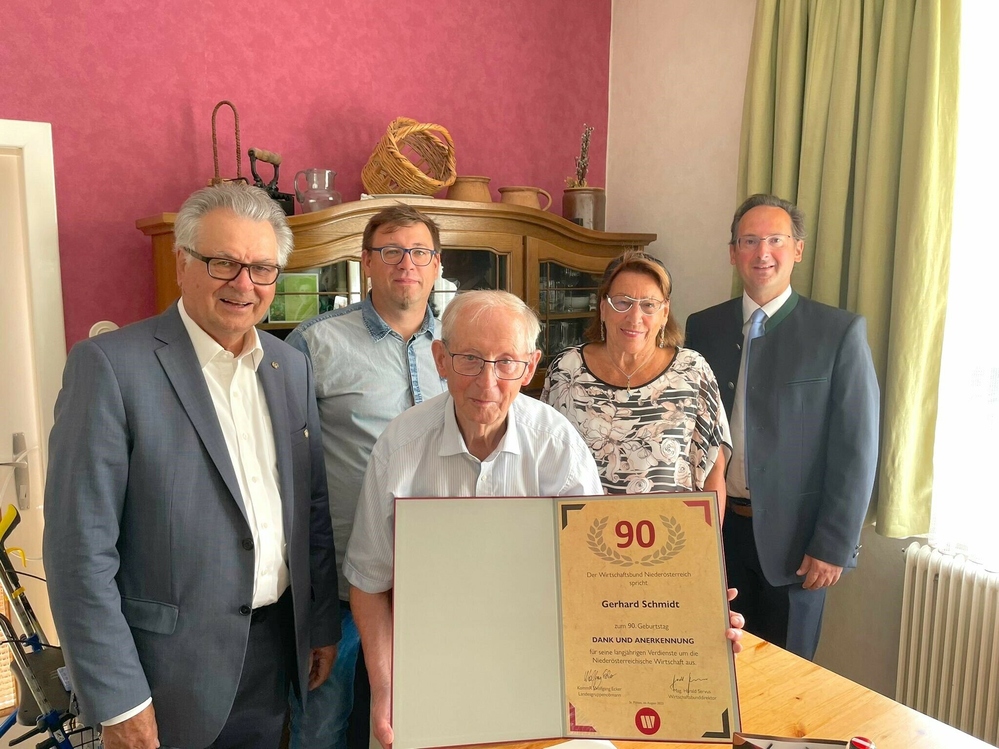 Jubiläum in Großrußbach: Gerhard Schmidt feiert 90. Geburtstag - Korneuburg