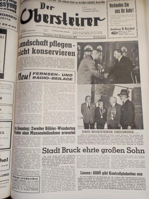 Zurückgeblättert: Das geschah vor 25 Jahren und vor 50 Jahren - Bruck ...