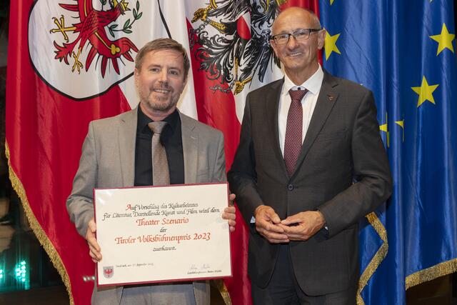 Fest der Kultur 2023: LH Mattle überreicht Volksbühnenpreis an das ...