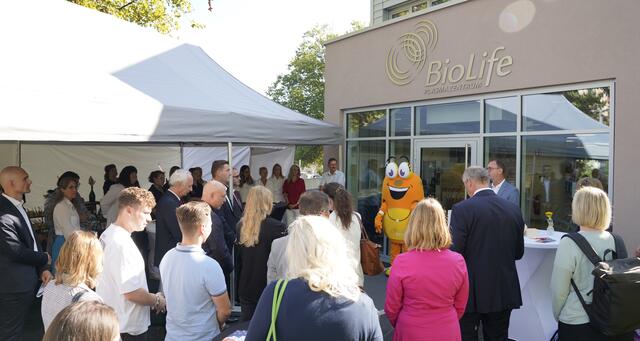 Biolife/Takeda: Eröffnung von neuem Plasmaspendezentrum in Linz-Dornach - Linz