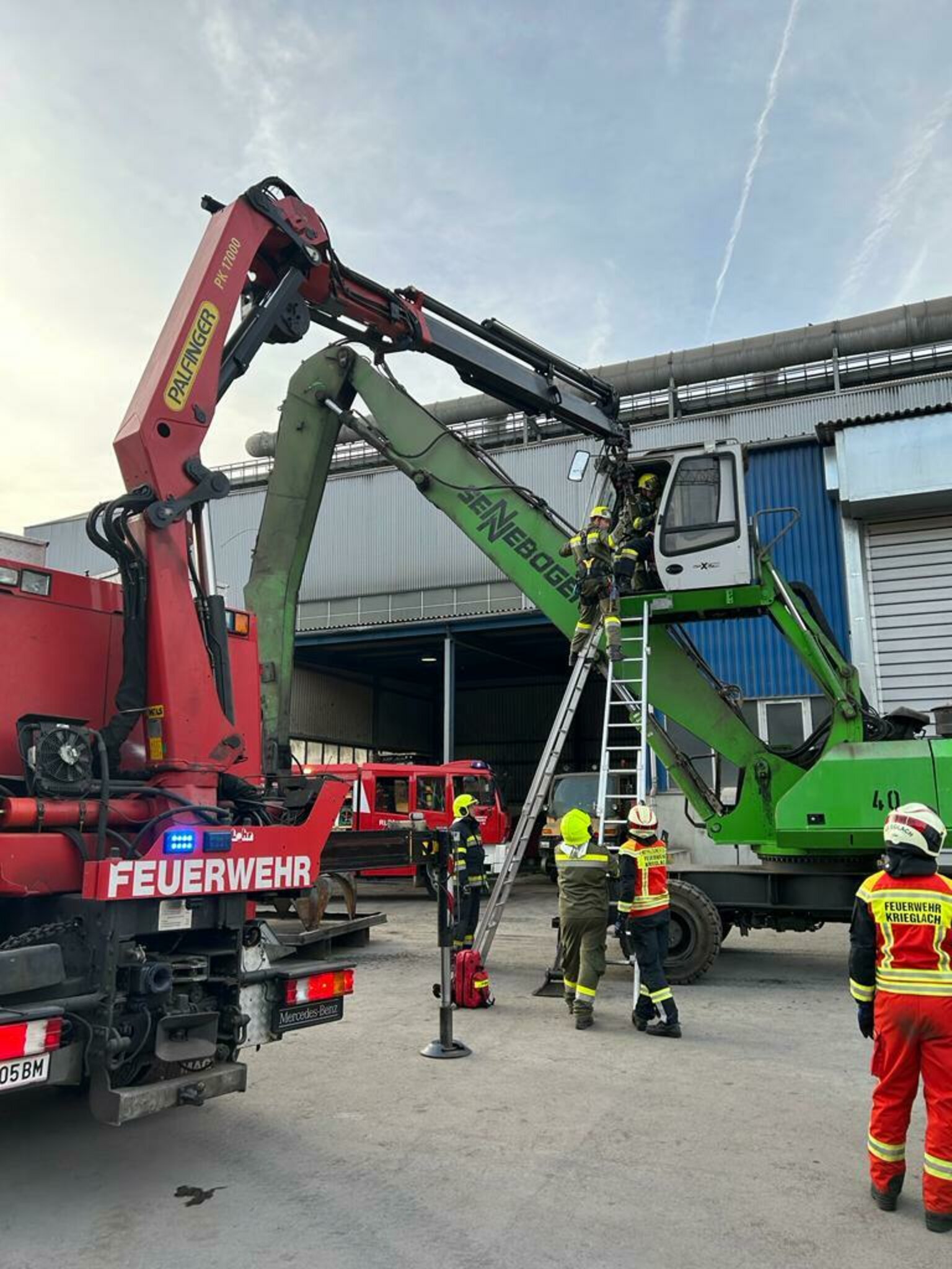 Probe für den Ernstfall: Übung im Stahlwerk Breitenfeld in Mitterdorf - Mürztal