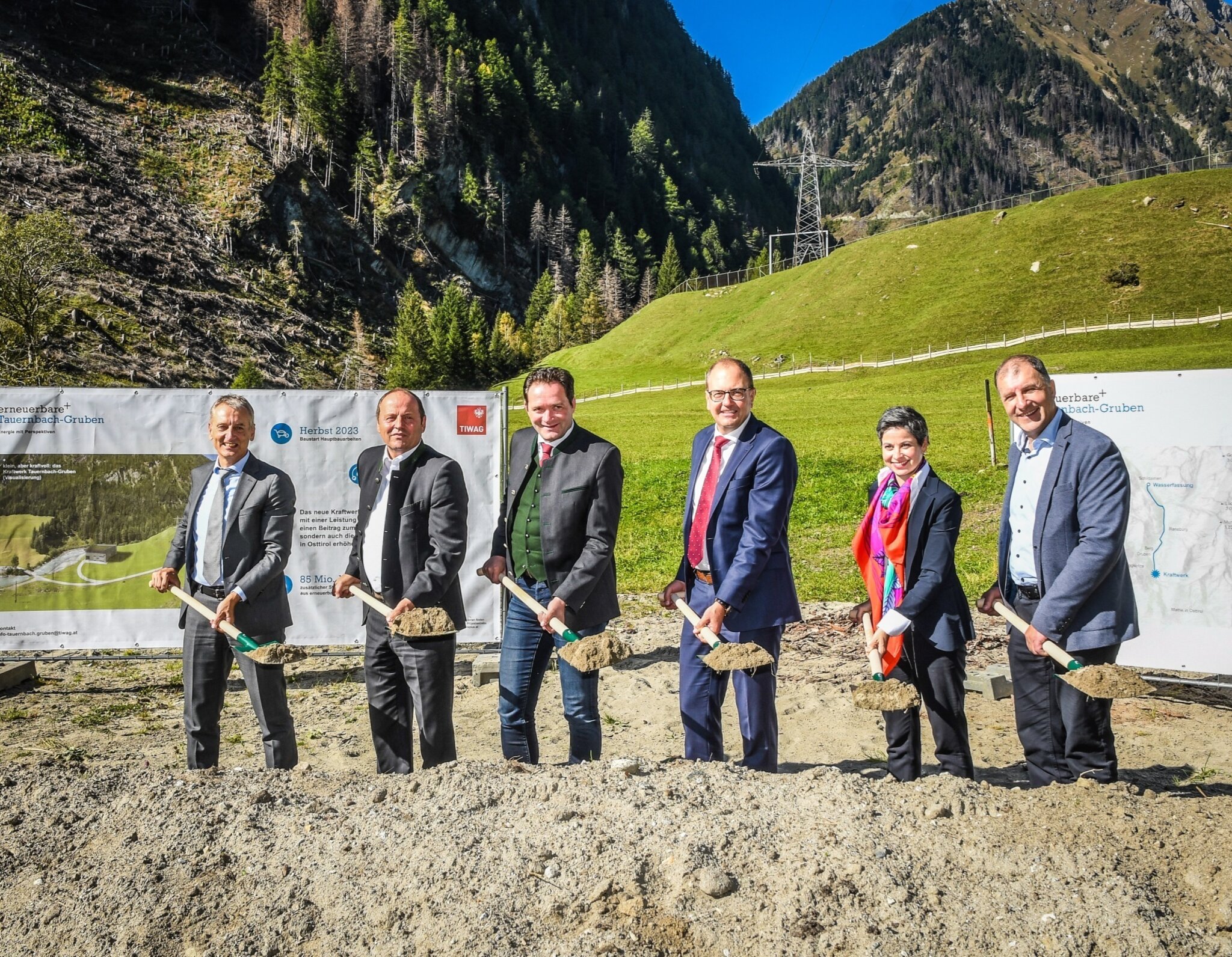 Neues Tiwag Projekt: Spatenstich für Kraftwerk am Tauernbach - Osttirol