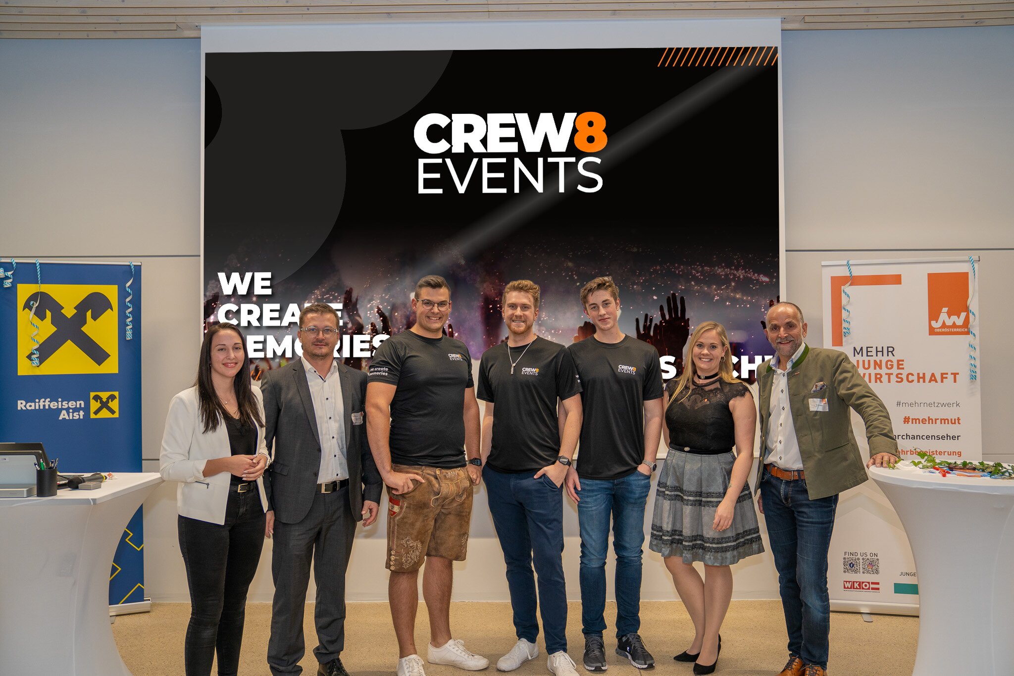 Junge Wirtschaft Freistadt: Crew 8 Events prästentierte sich in Wartberg - Freistadt