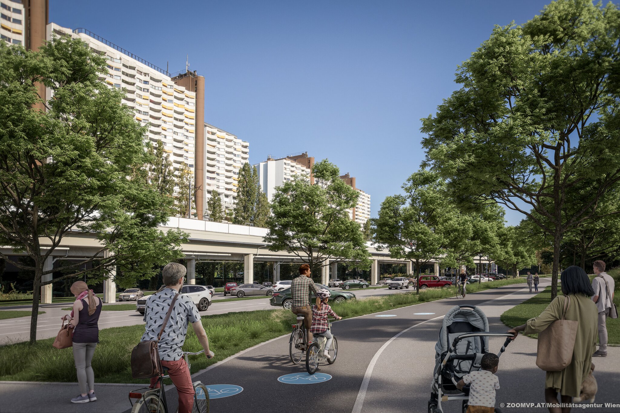 Liesing: Drei Projekte der "großen Radwegoffensive" werden realisiert ...