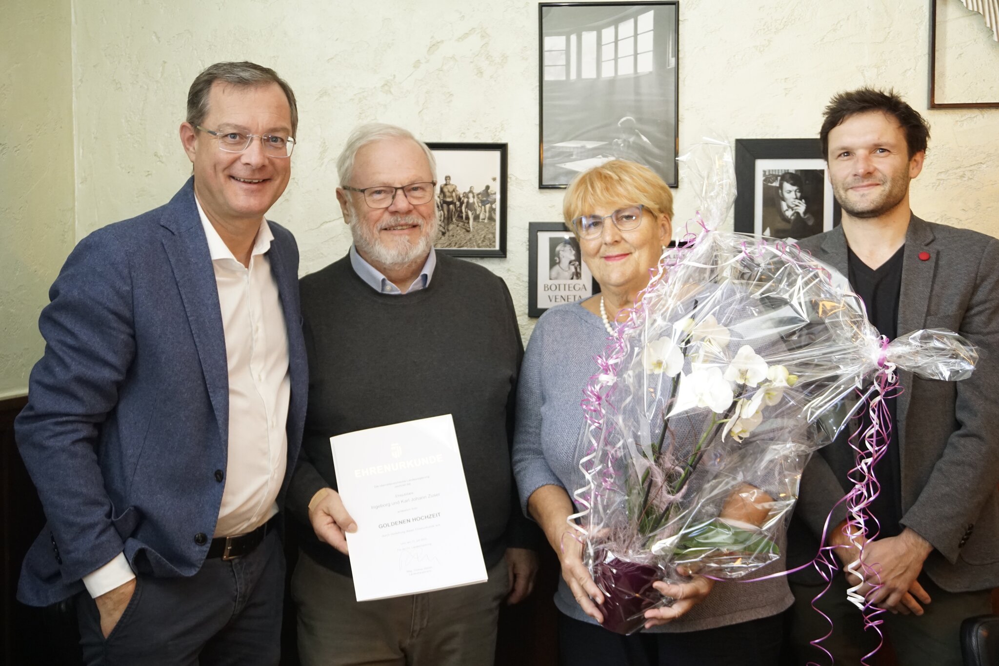 Stadt Ried gratuliert: Ehepaar Zuser feiert Goldene Hochzeit - Ried