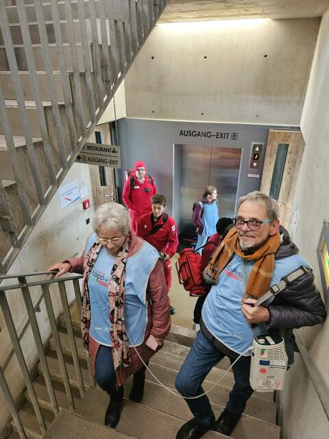 COPD-Challenge: Die 283 Stufen der Bergisel-Schanze wurden bezwungen ...