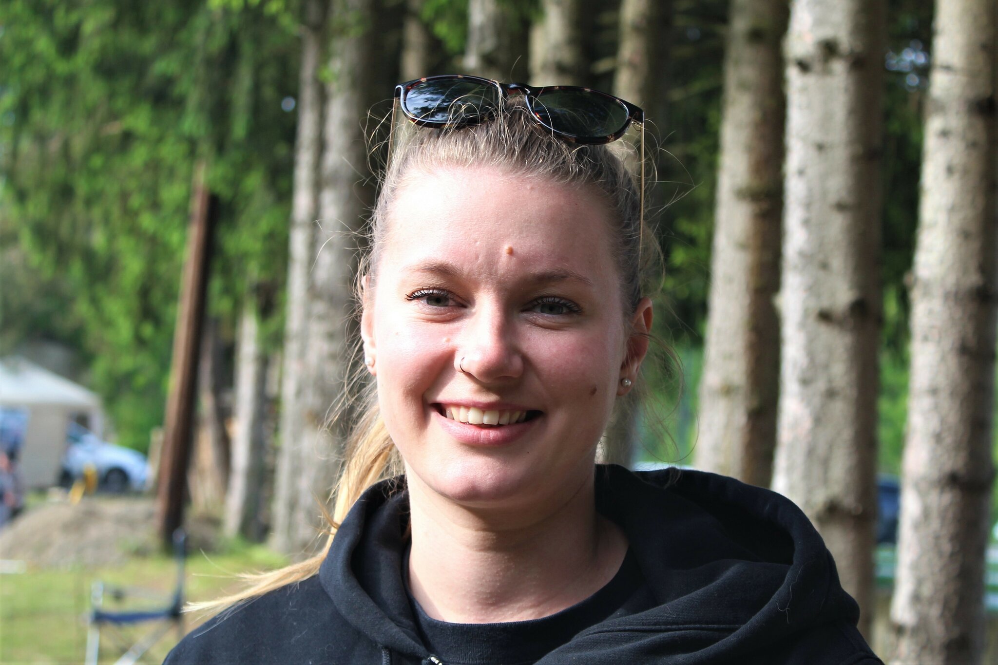Auf Steirisch: Jasmina nimmt das "Jungatzl" einfach mit Humor ...