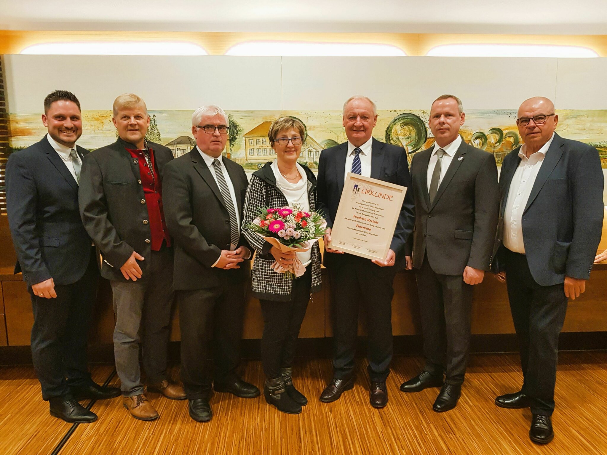 Unterfrauenhaid: Ehrenring an Friedrich Kreisits verliehen - Oberpullendorf