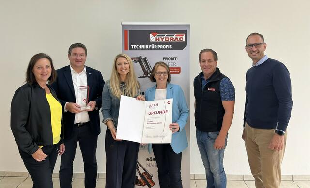Auszeichnung: Hydrac Pühringer erhielt den Julius-Award - Steyr & Steyr ...