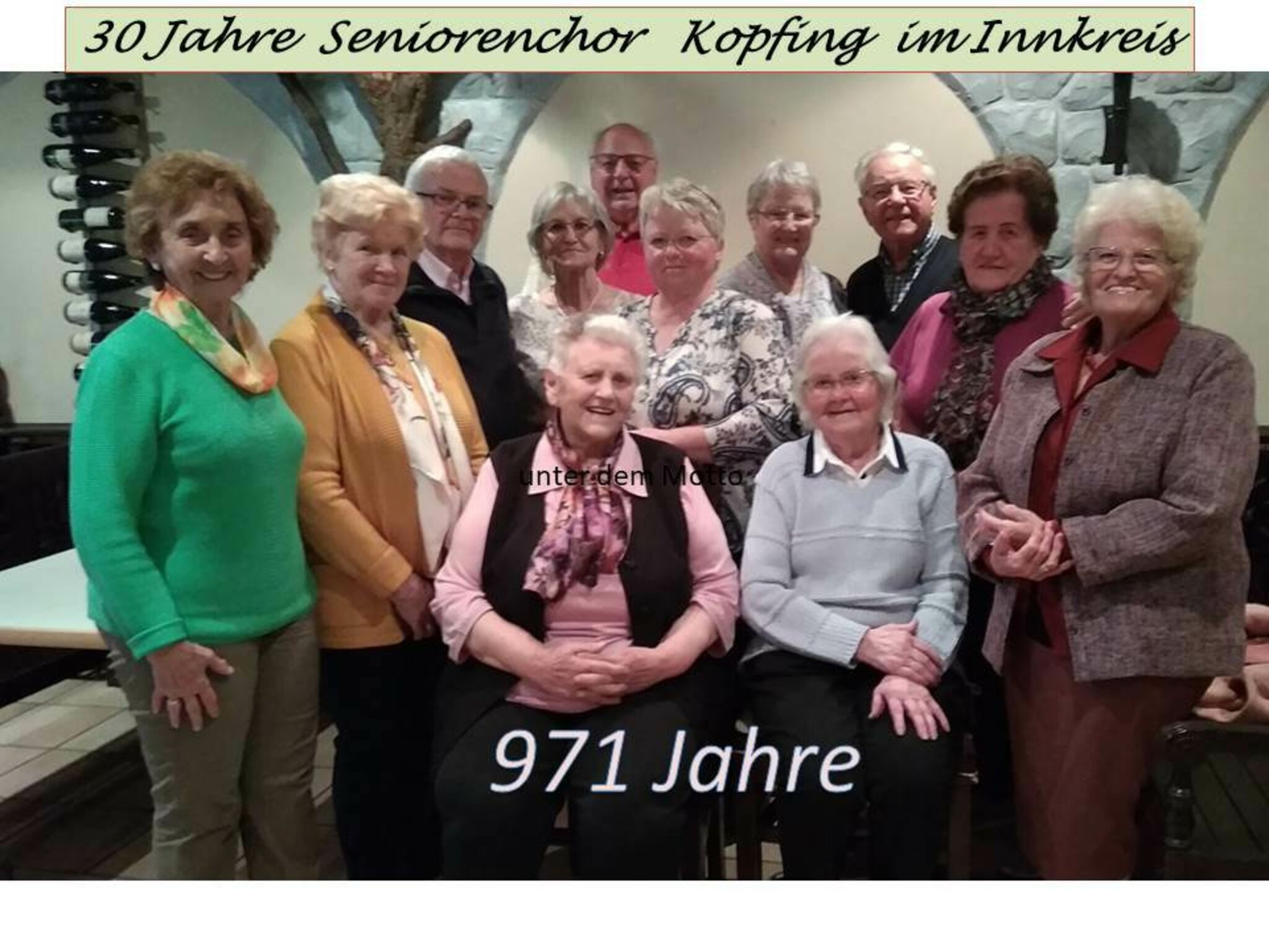 Jubiläum: Seniorenchor Kopfing feiert 30-jähriges Bestehen - Schärding