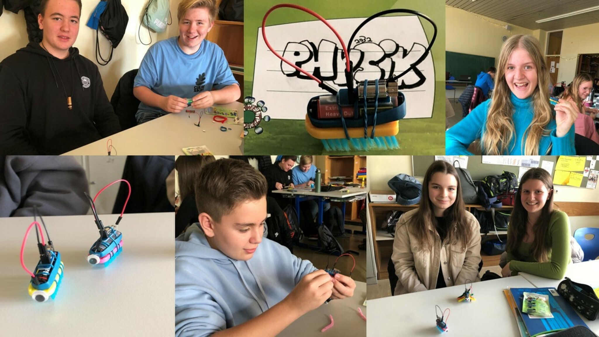Gymnasium Hartberg: Elektrizitäts-Süap mit Brushbots - Hartberg-Fürstenfeld