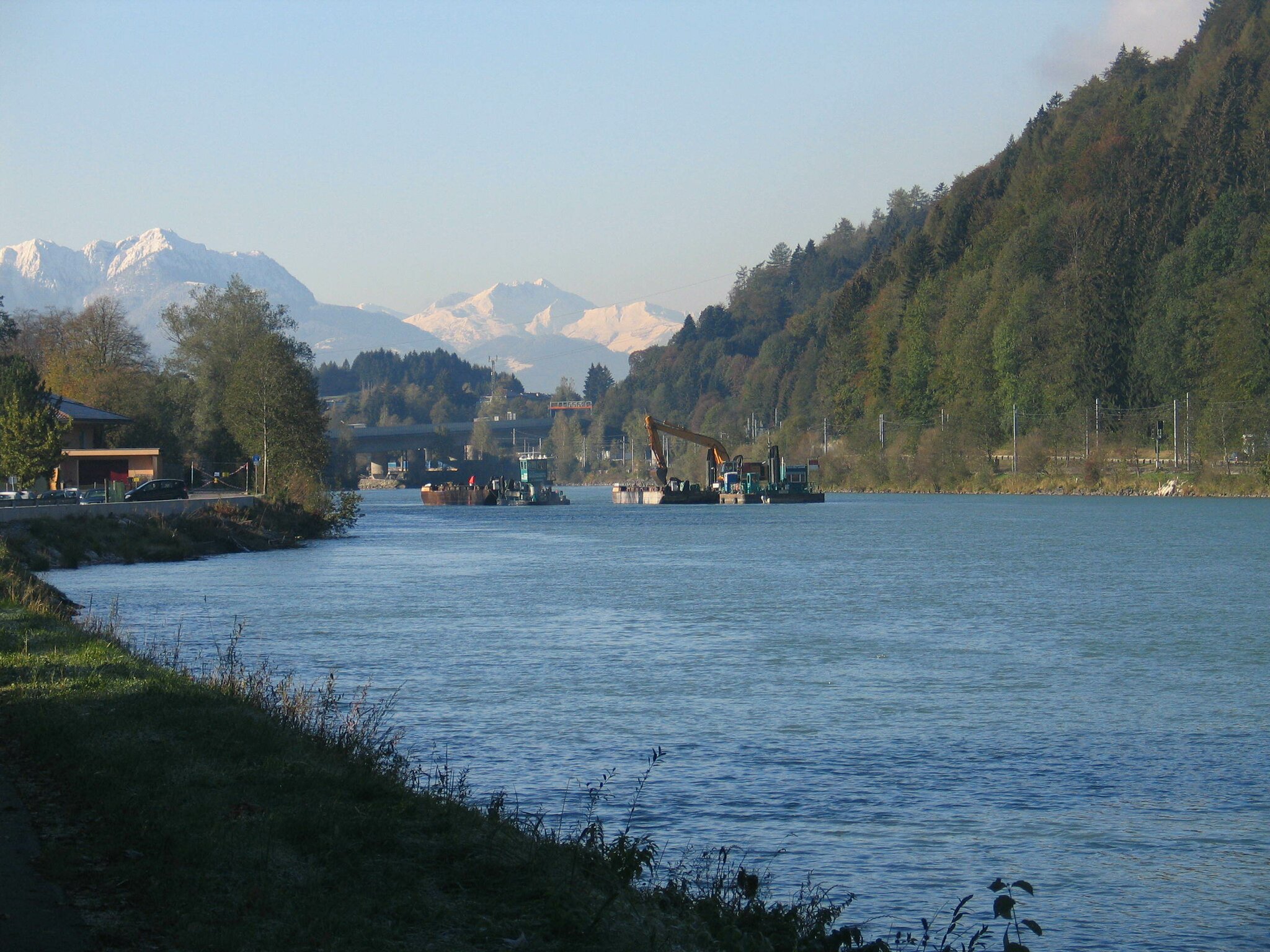 Sicherheit: Verbund entnimmt 400.000 Kubikmeter Kies bei Oberaudorf ...